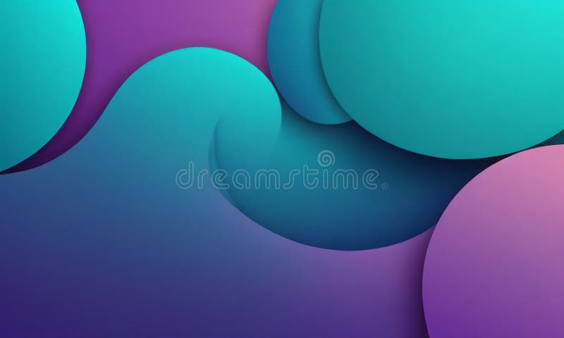 Crescent Shapes in Teal Medium Purple Stock Photo - Image of gradient ...