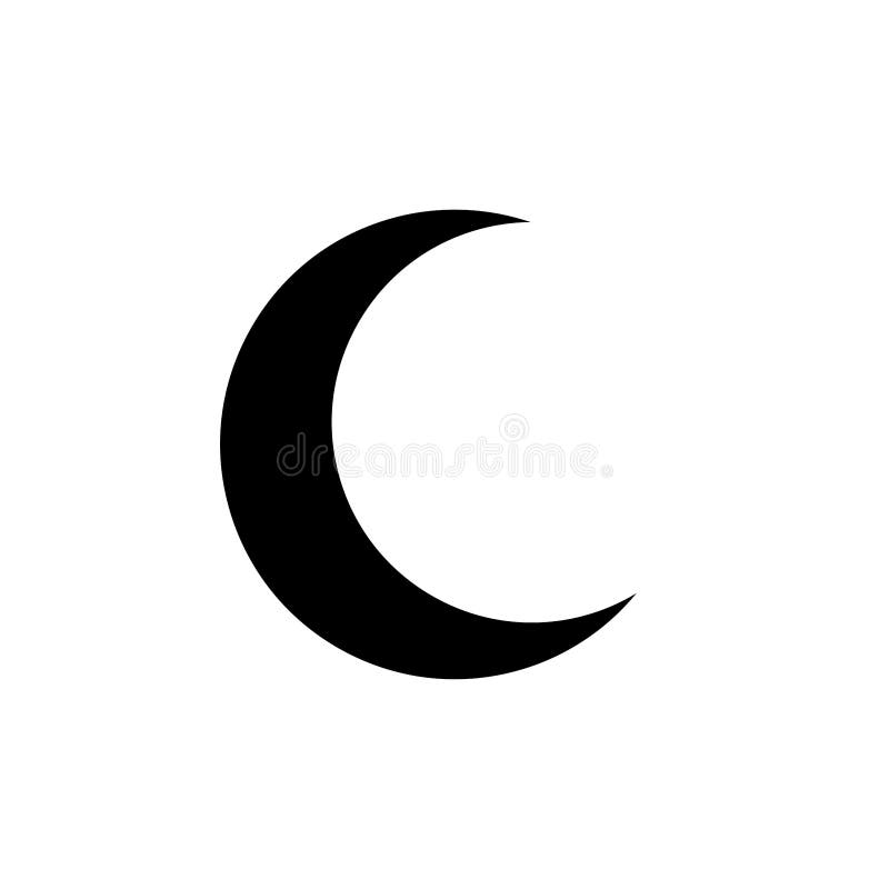 Crescent Symbol. Design Vector Stock Vector - Illustration of magic ...
