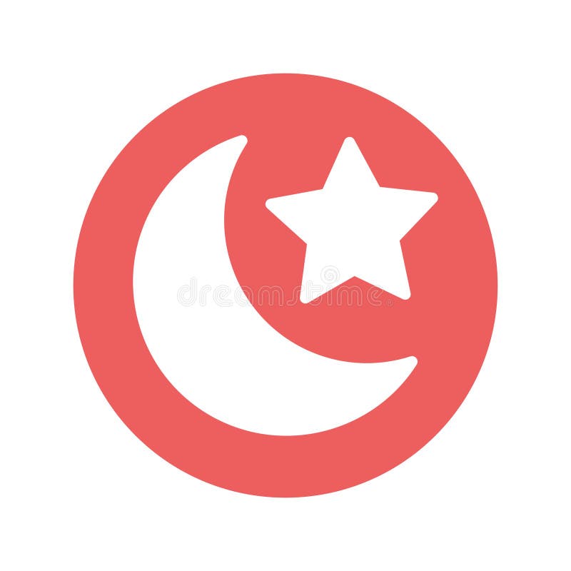 Crescent Vector Icon Which Can Easily Modify or Edit Editorial ...