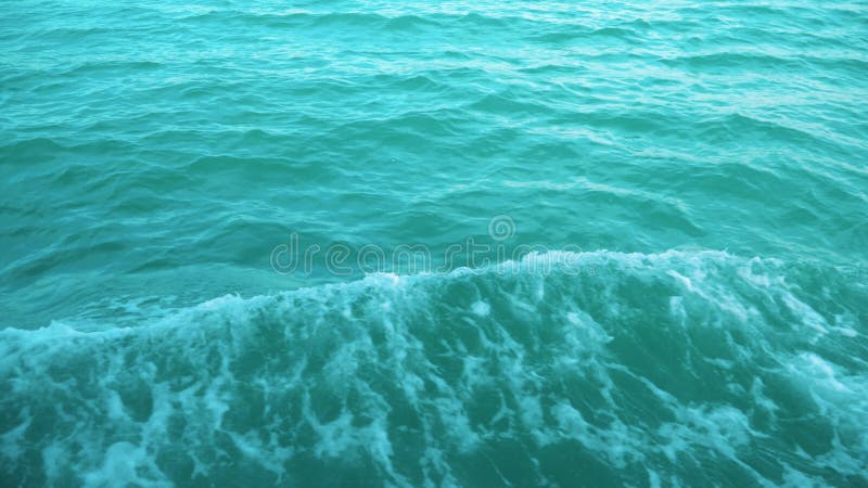 The Crest of a Blue Wave from a Moving Boat Stock Footage - Video of ...