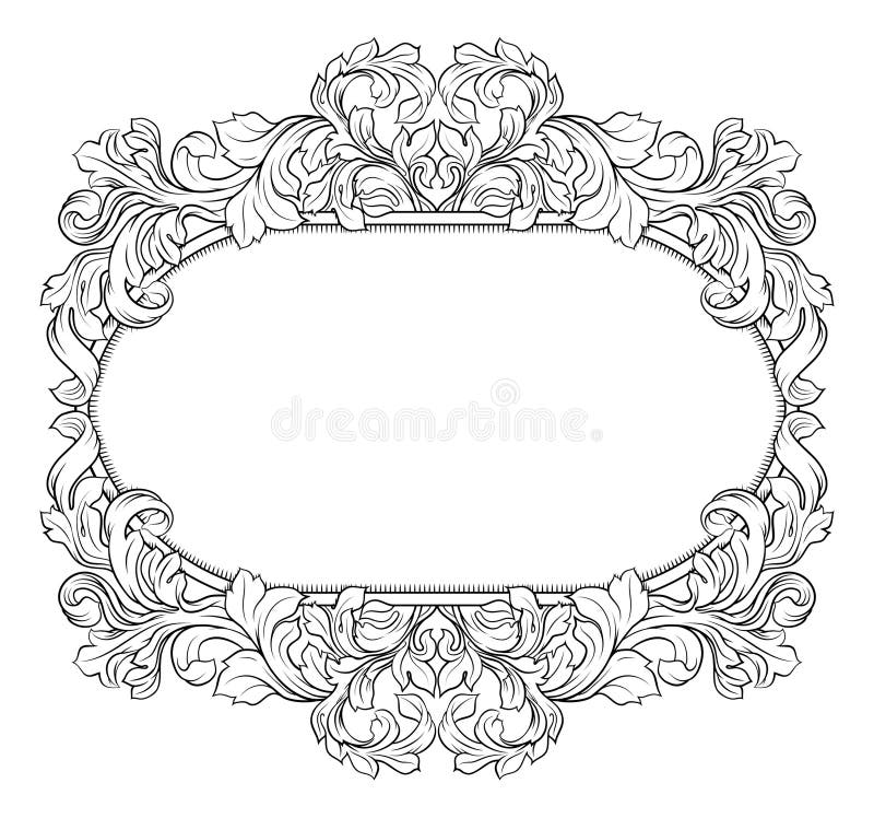 Crest Coat Coat of Arms Border Heraldic Frame Stock Vector ...