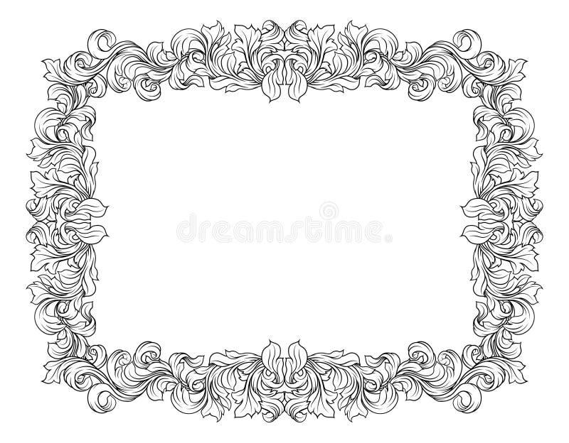 Crest Coat Coat of Arms Border Heraldic Frame Stock Vector ...