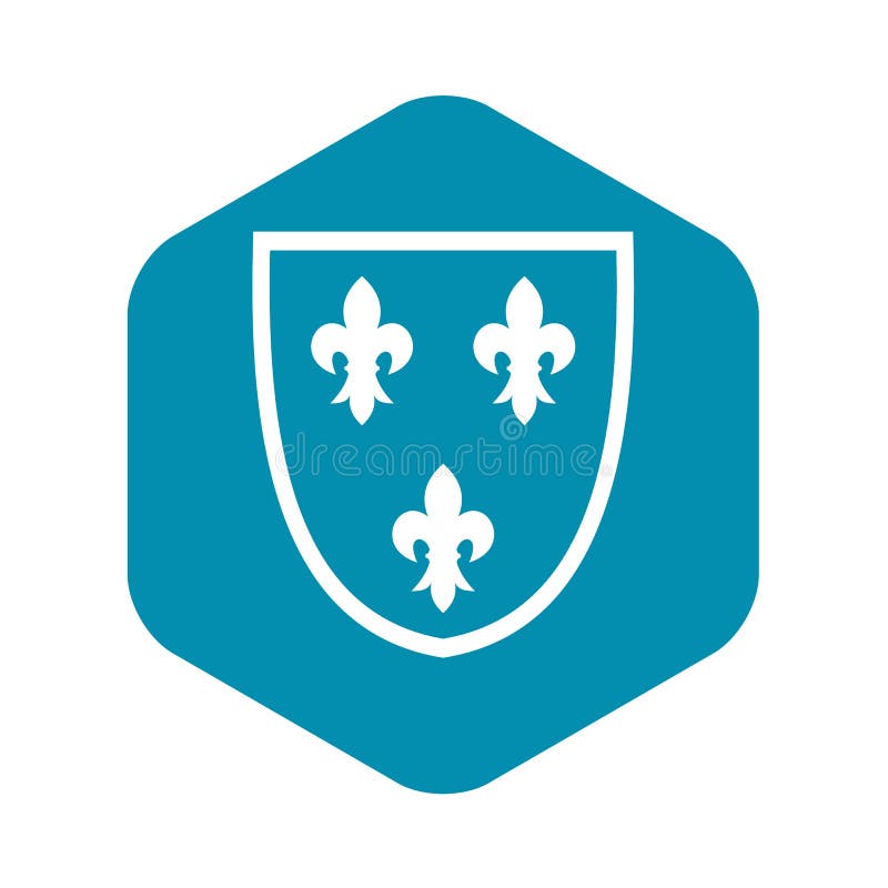 Crest icon, simple style stock vector. Illustration of decoration ...