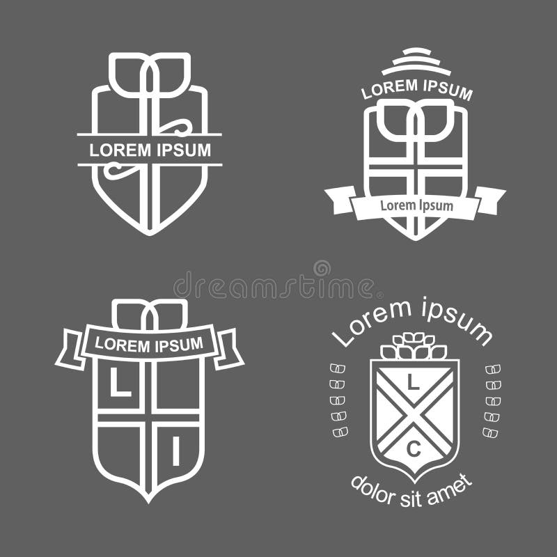 Crest logotypes stock vector. Illustration of abstract - 76464143