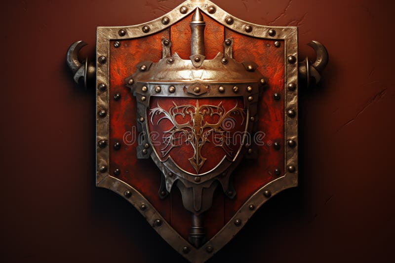 Crest Medieval Fantasy Photo Stock Illustration - Illustration of noble ...