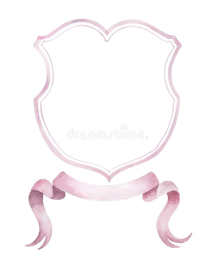 Crest with Ribbon on the White Background. Stock Illustration ...
