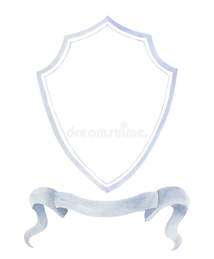 Crest with Ribbon on the White Background. Stock Illustration ...
