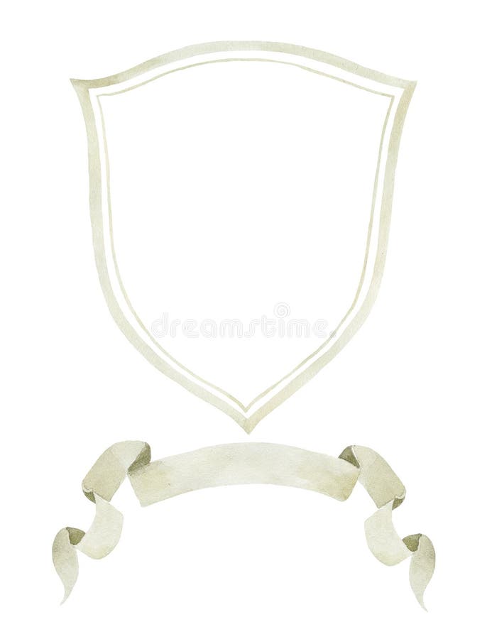 Crest with Ribbon on the White Background. Stock Illustration ...