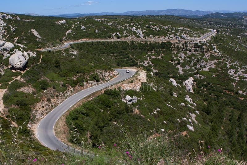 Road crest Mallorca stock photo. Image of drive, crest - 44360806