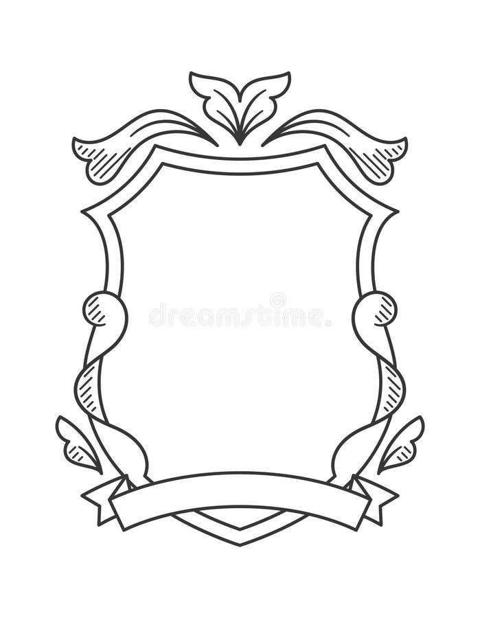 Crest Shield Graphic Design Element Stock Vector - Illustration of ...