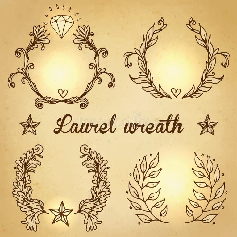 Crest with Vintage Style Design Elements, Use for Logo, Frame Stock ...