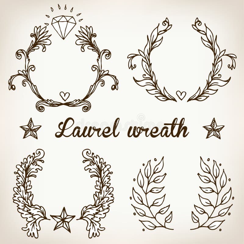 Crest with Vintage Style Design Elements, Use for Logo, Frame Stock ...