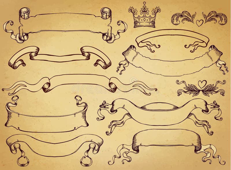 Crest with Vintage Style Design Elements, Use for Logo, Frame Stock ...