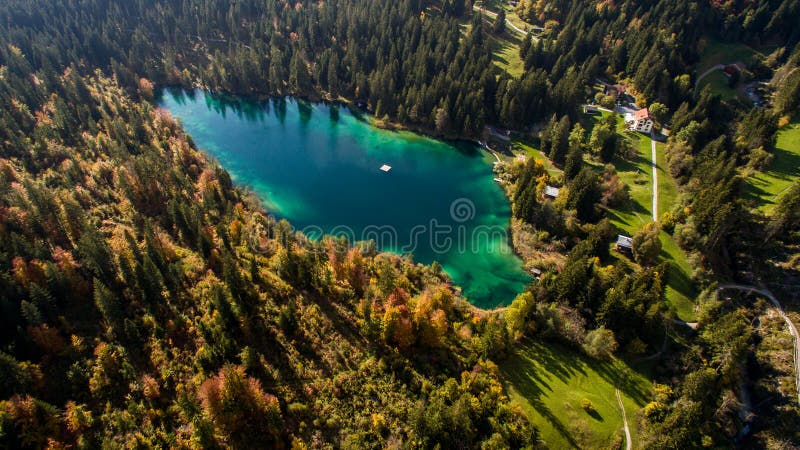 Crestasee in Switzerland stock photo. Image of trees - 68259512