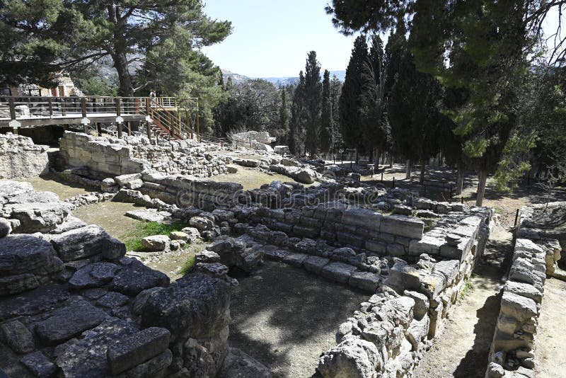 Cretan Minoan Archeological Site Knossos Stock Image - Image of ...