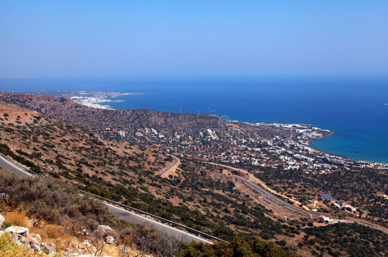 Crete aerial view(Greece) stock photo. Image of island - 26120904