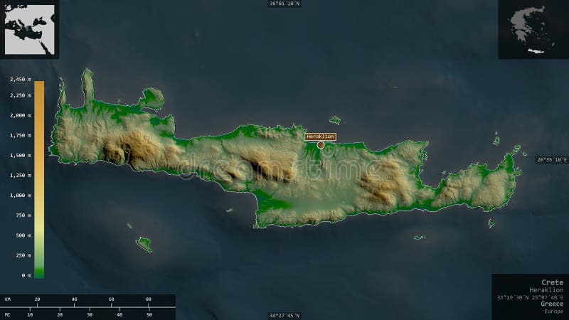 Crete, Greece - Composition. Physical Stock Illustration - Illustration ...