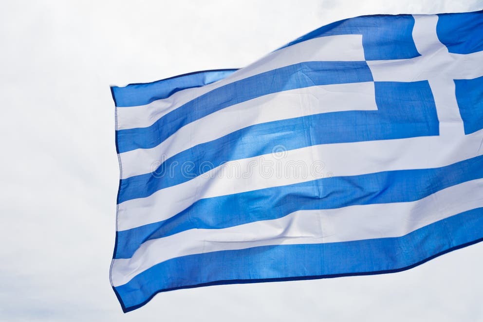 Crete - Greece - Flag stock image. Image of national - 41132687