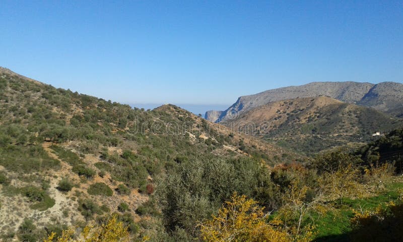 Crete landscape stock photo. Image of greece, hills, landscape - 84727400