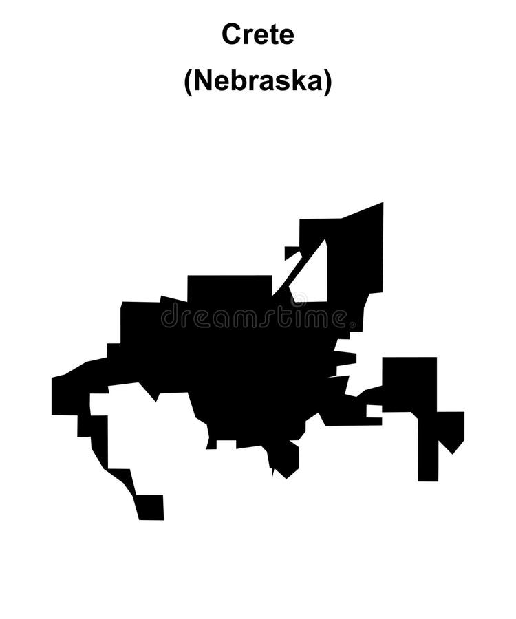 Crete outline map stock illustration. Illustration of template - 387552628