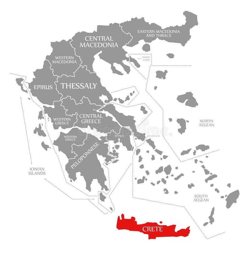 Crete Regional Flag, Greece Stock Vector - Illustration of europeans ...