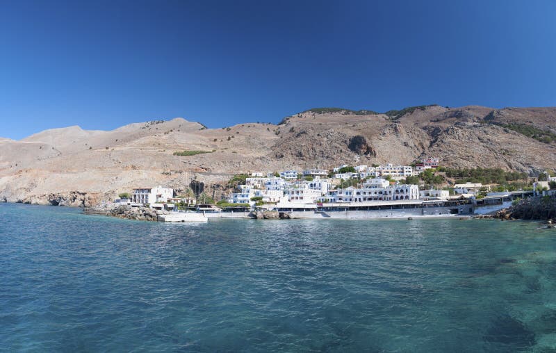 Crete, Sfakia village stock photo. Image of aegean, greece - 29286034