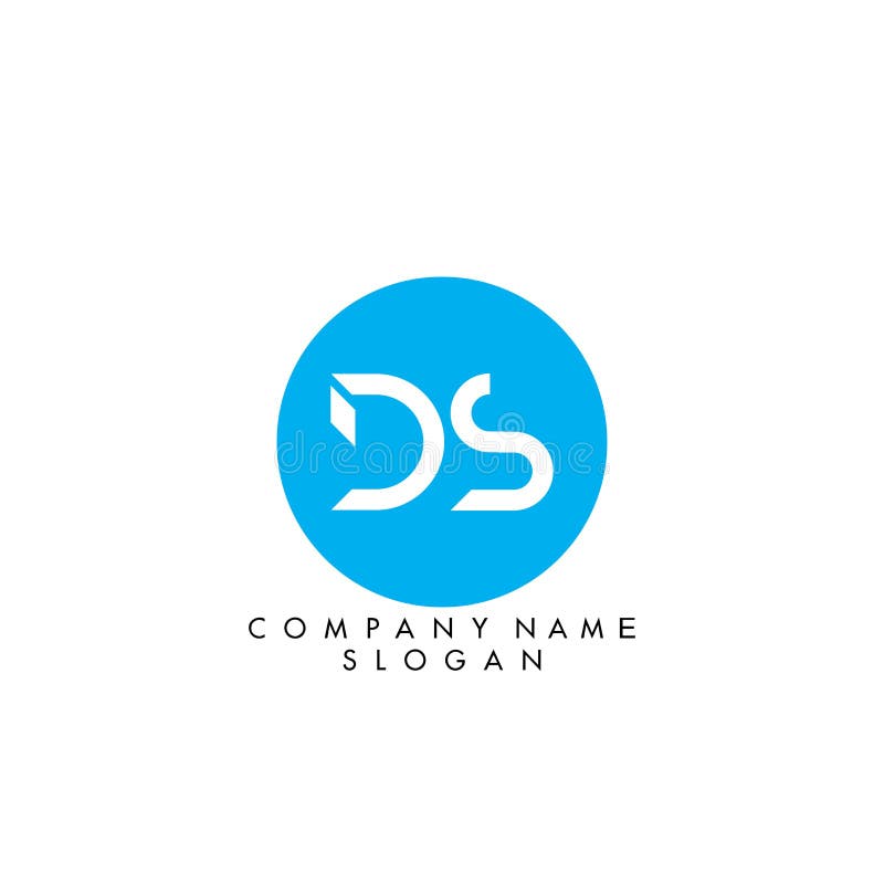 Letter ds logo design stock vector. Illustration of brand - 124416026