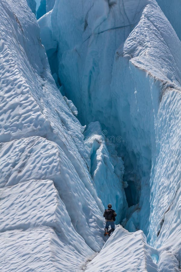 Into the crevasse stock image. Image of alaska, glacier - 43252281