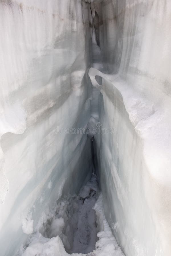 Crevasse stock image. Image of haslital, glacier, holidays - 256743917