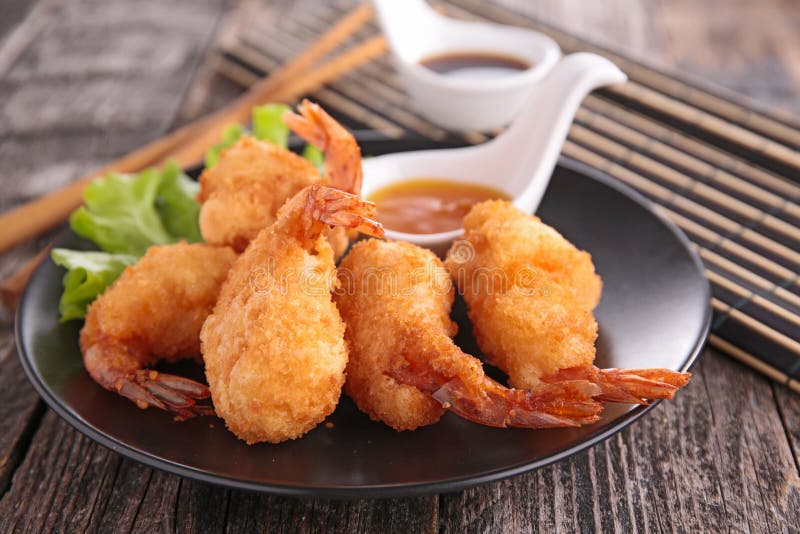 Crevette frite image stock. Image du barbecue, sain, restaurant - 88659289