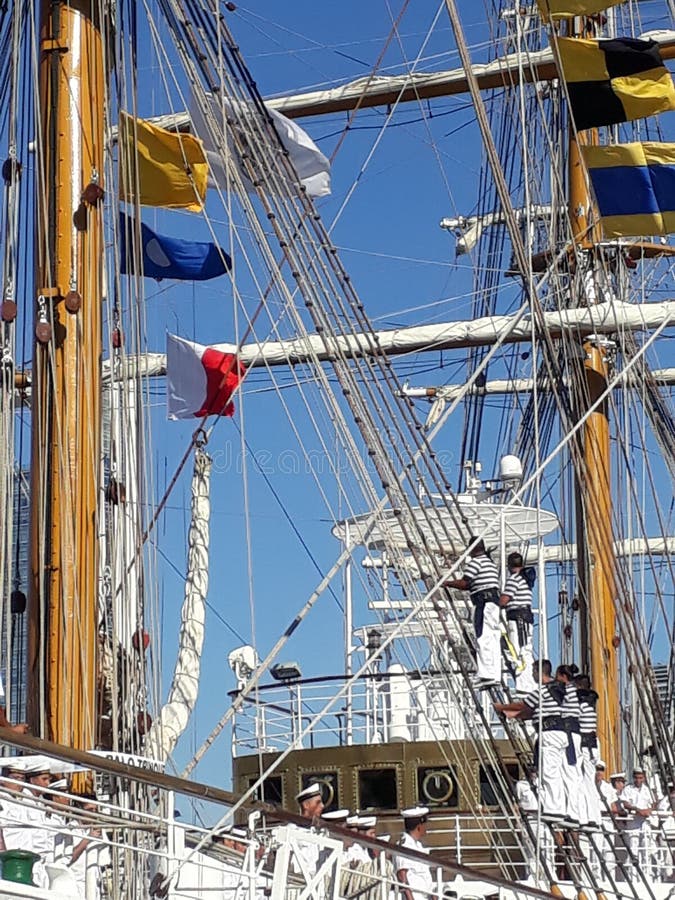 Crew on deck editorial photography. Image of assisting - 89320332