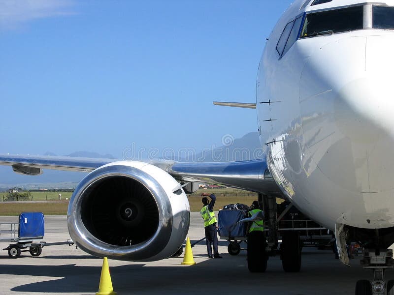 Crew loading airplane stock photo. Image of staff, crew - 1464374