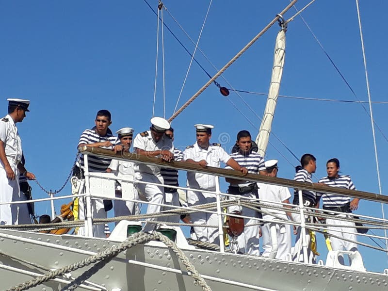 Crew on ship editorial photo. Image of boat, people, female - 89320181