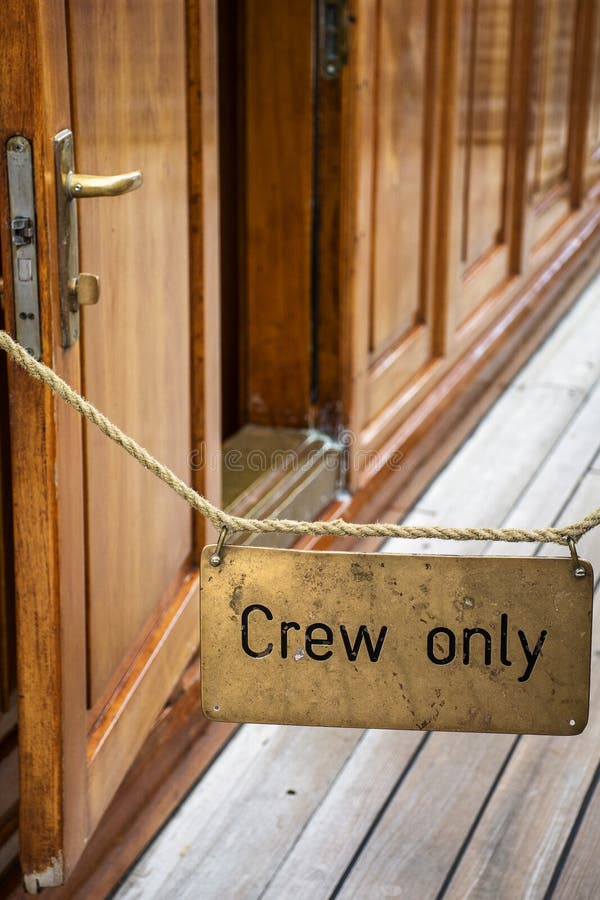 Crew only on the ship stock photo. Image of yellow, transport - 61747422