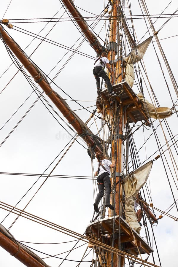 Crew on Ship from Tall Ship Race 2022 Event in Aalborg 2022 Editorial ...