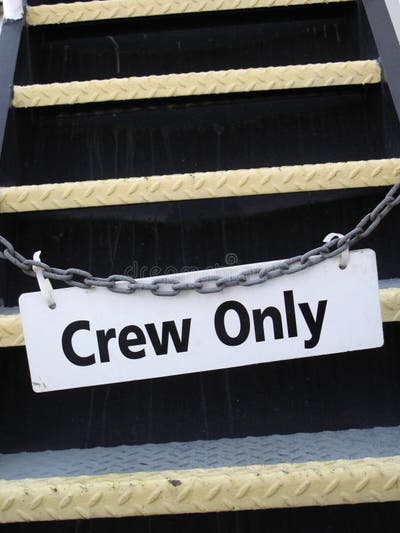 Crew only sign stock photo. Image of sign, member, ship - 11657548