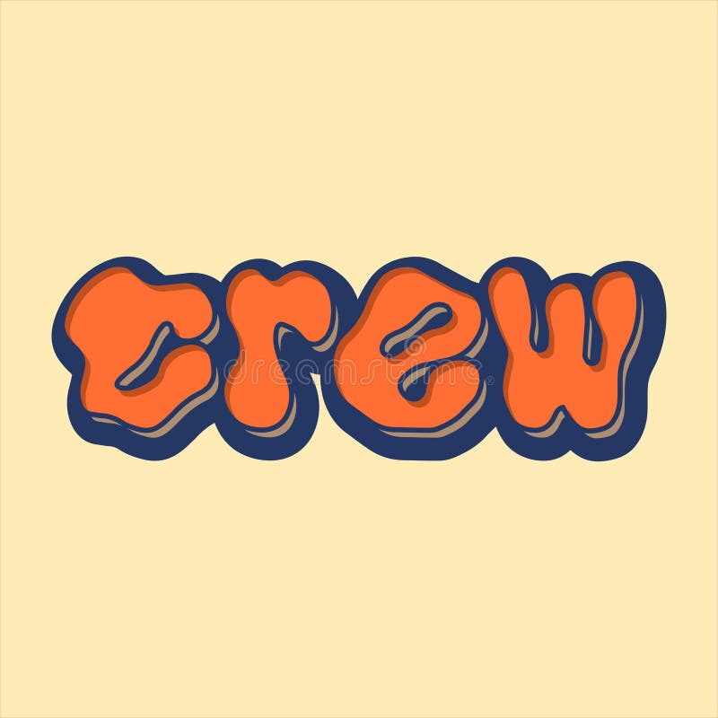 Crew Calligraphy Stock Illustrations – 194 Crew Calligraphy Stock ...
