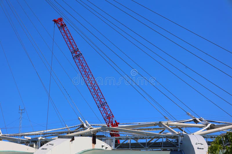 Crews Begin Dismantling Olympic Stadium Roof Editorial Stock Photo ... Crews Begin Dismantling Olympic Stadium Roof Editorial Stock Photo ...