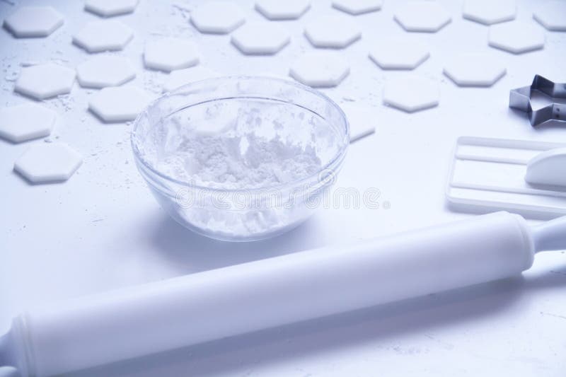 Bakery Utensils Preparing Gum Paste Floury Surface Recipe Sao Paulo ...