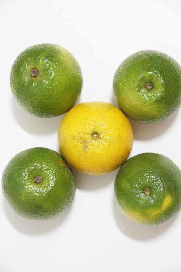 Orange Pear Fruit Vitamin Food Colored Green Yellow Sao Paulo Brazil ...