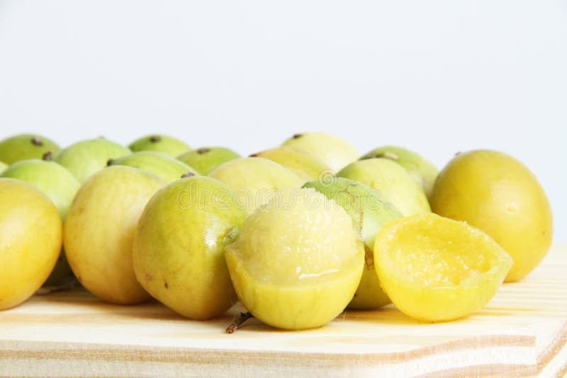 Umbu Fruit Tropical Isolated White Background Food Agriculture Sao ...