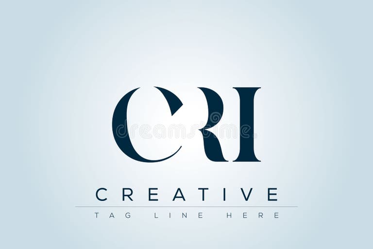 CRI abstract letter logo stock vector. Illustration of brand - 363286190