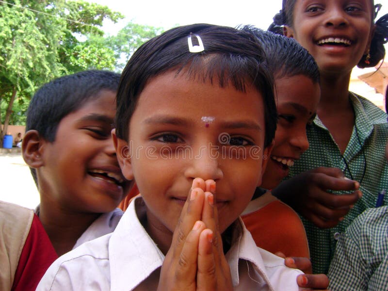 Crianças indianas fotografia editorial. Imagem de jogar - 25825222