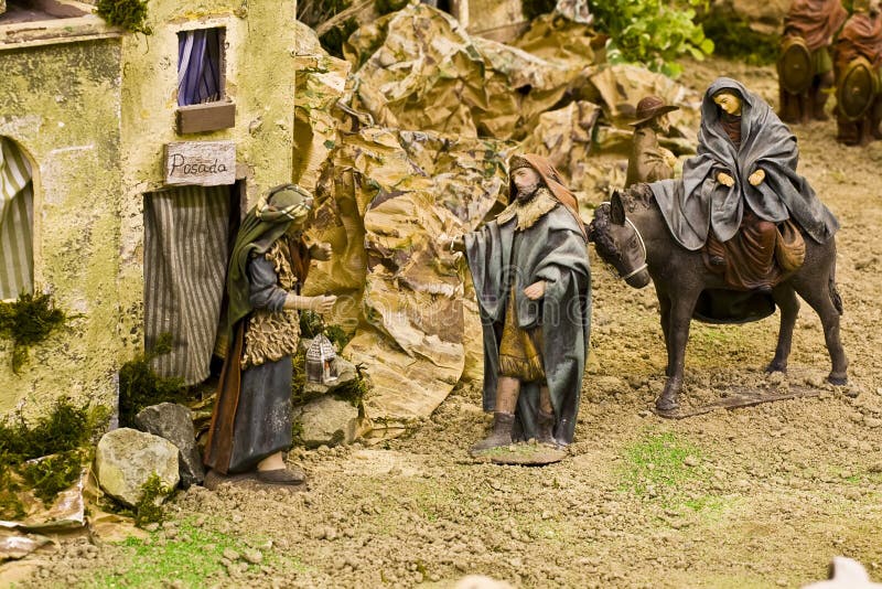 Crib scene stock image. Image of bible, holiday, 25th - 3871369