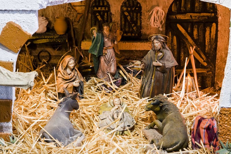 Nativity scene stock image. Image of catholicism, joseph - 7511959