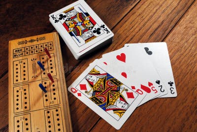 Cribbage Game stock image. Image of cards, board, entertainment - 17859703