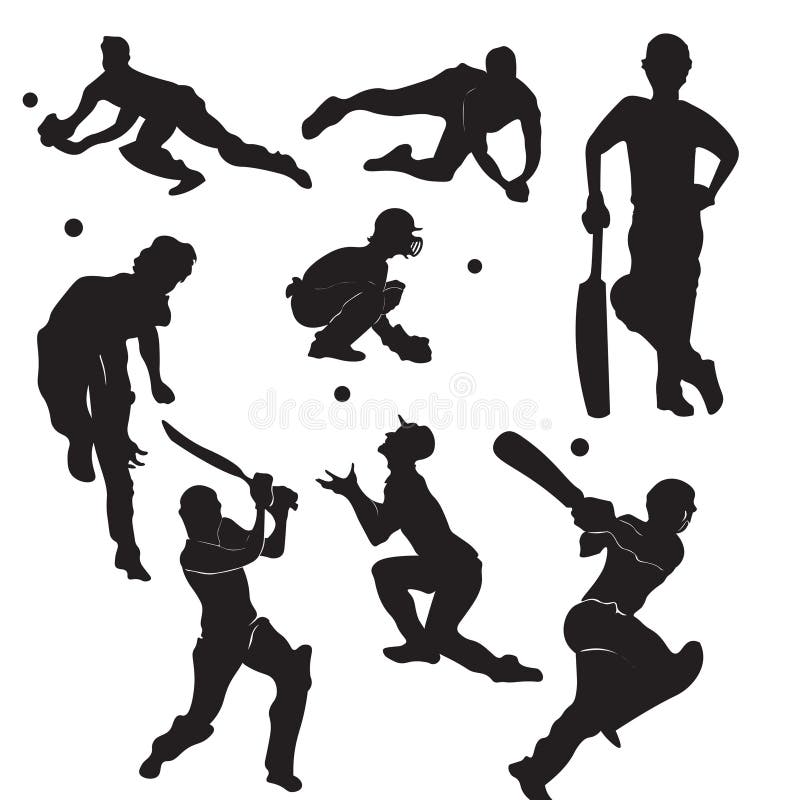 Common Cricket Positions Stock Illustrations – 1 Common Cricket ...