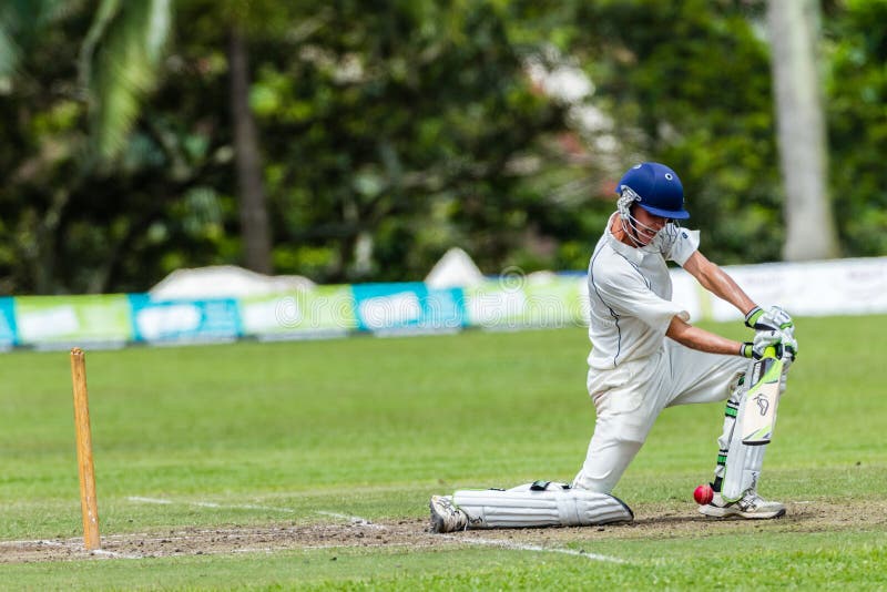 Cricket Action Sport editorial stock image. Image of batsmans - 37468639
