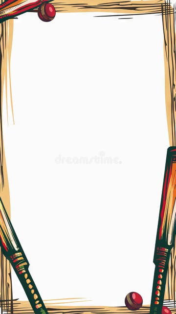Cricket Background Graphics Template Stock Illustration - Illustration ...