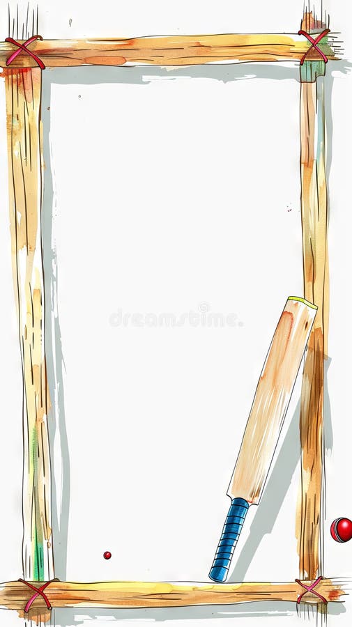 Cricket Background Graphics Template Stock Illustration - Illustration ...